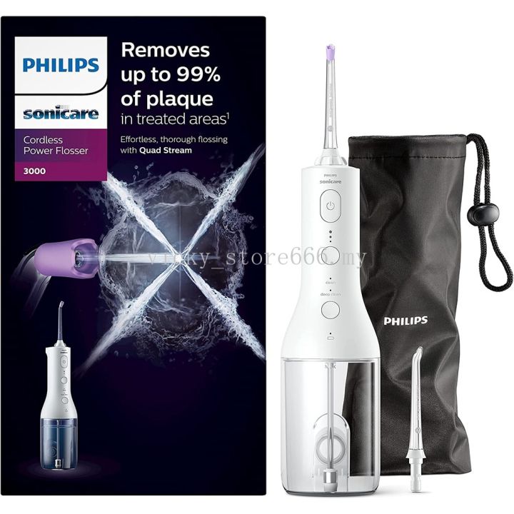 Philips Sonicare HX3806 Cordless Power Flosser 3000 Oral Irrigator w ...