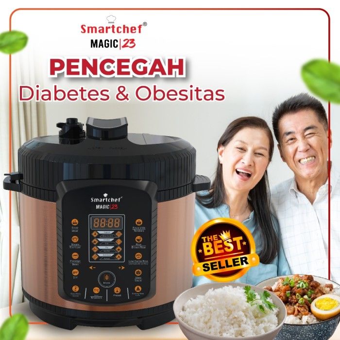 Smart Chef Rice Cooker Low Carbo Pressure Slow Cooker (TRIPLE ACTION ...