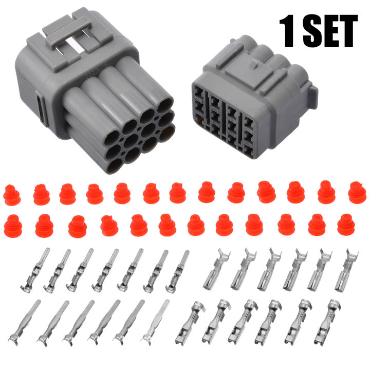 1 Set Car 12 Pin Way Sealed Waterproof Electrical Wire Auto Connector ...