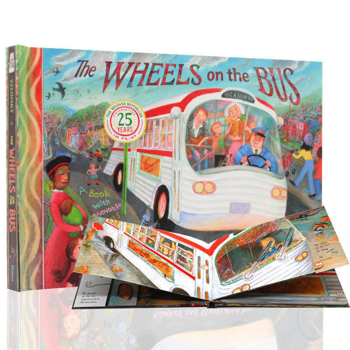 Original English picture book the wheels on the bus / wheels on the bus ...