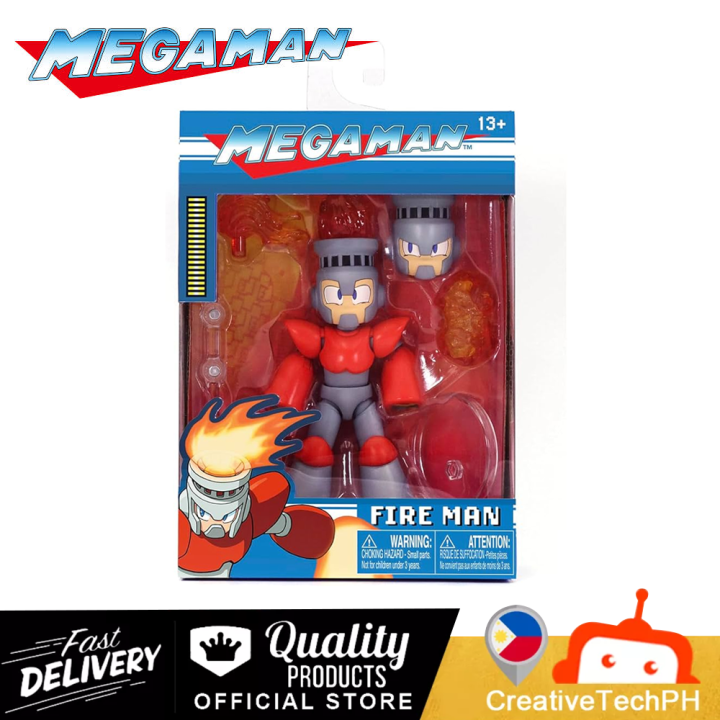 Megaman 4.5 inch Fig-Fireman JADA Toys 34222 Jada Toys Mega Man Fire ...