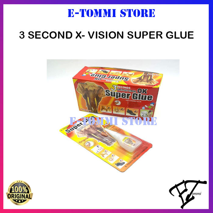 3 SECOND X-VISION SUPER GLUE (1 BOX) | Lazada