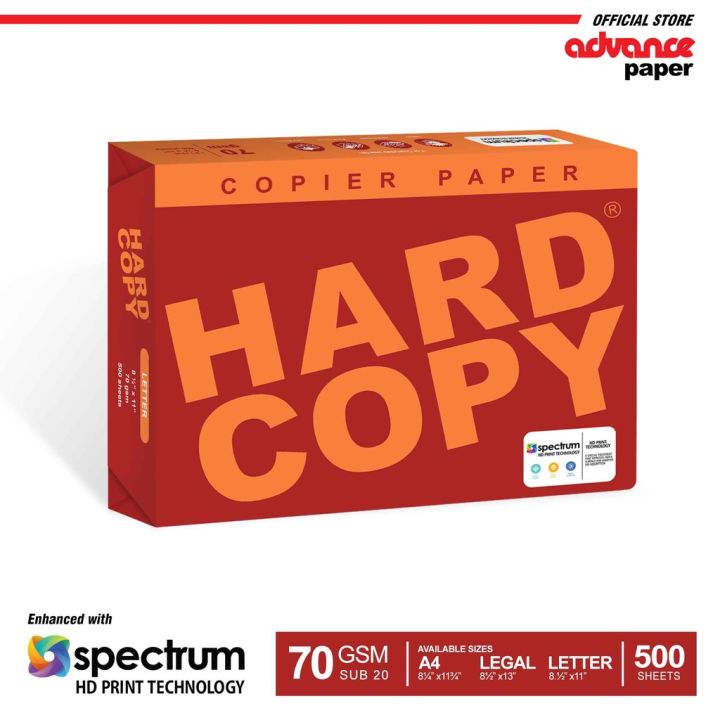 Hard Copy Copier Paper Sub. 20 70gsm | Lazada PH