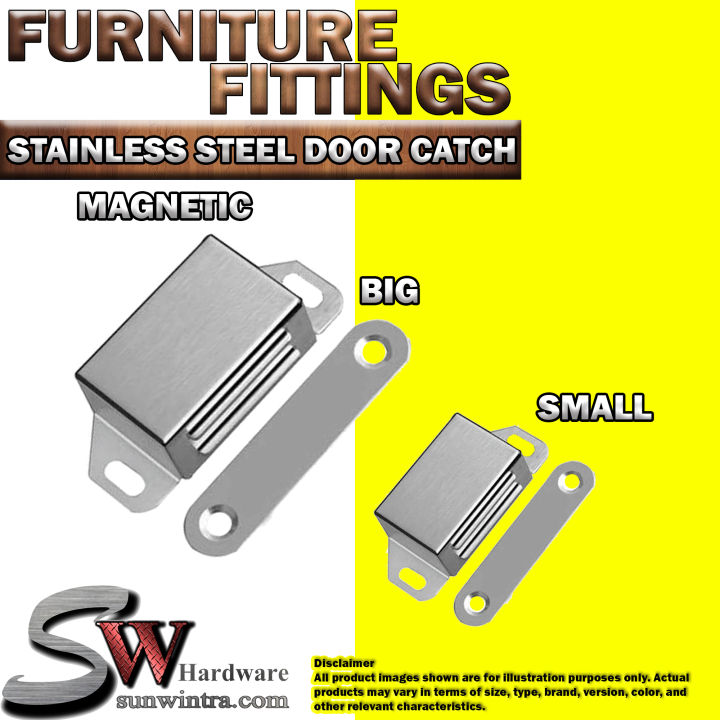 SW Hardware Stainless Steel Cabinet Door Magnetic Catch Closer Magnet ...