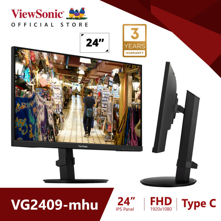 VG2409-MHU / VG2709-MHU - ViewSonic 24/27" FHD 65W USB-C Ergonomic 75Hz ...