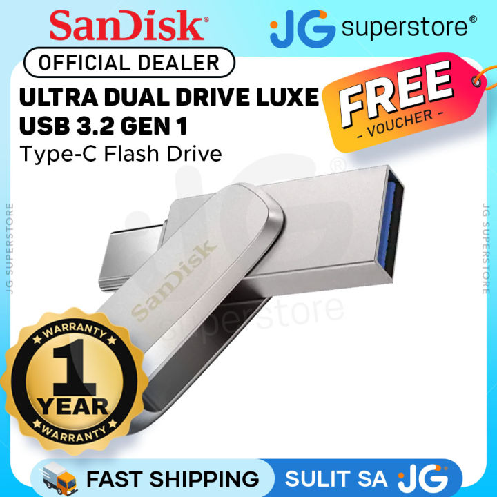 SanDisk Ultra Dual Drive Luxe 512GB 1TB USB A 3.2 Gen 1 to Type-C OTG ...