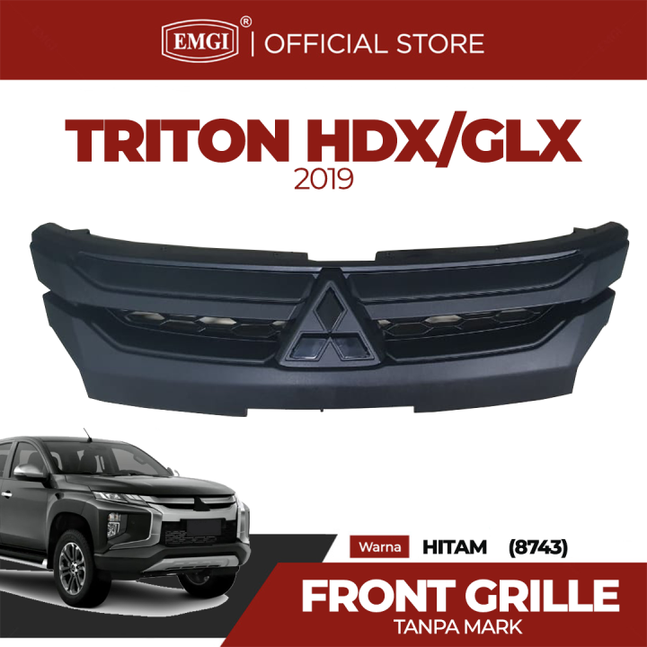 EMGI - Front Grille Triton 2019 Hitam | Lazada Indonesia