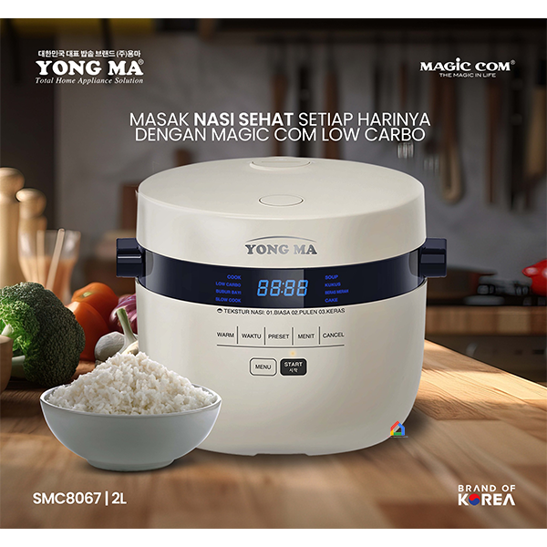 Magic Com Yongma Digital SMC 8067 Low Carbo and Sugar (2 Liter ...