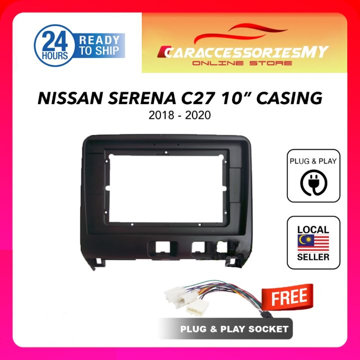 Nissan serena C27 10 inch car android player casing with socket 2018 to ...