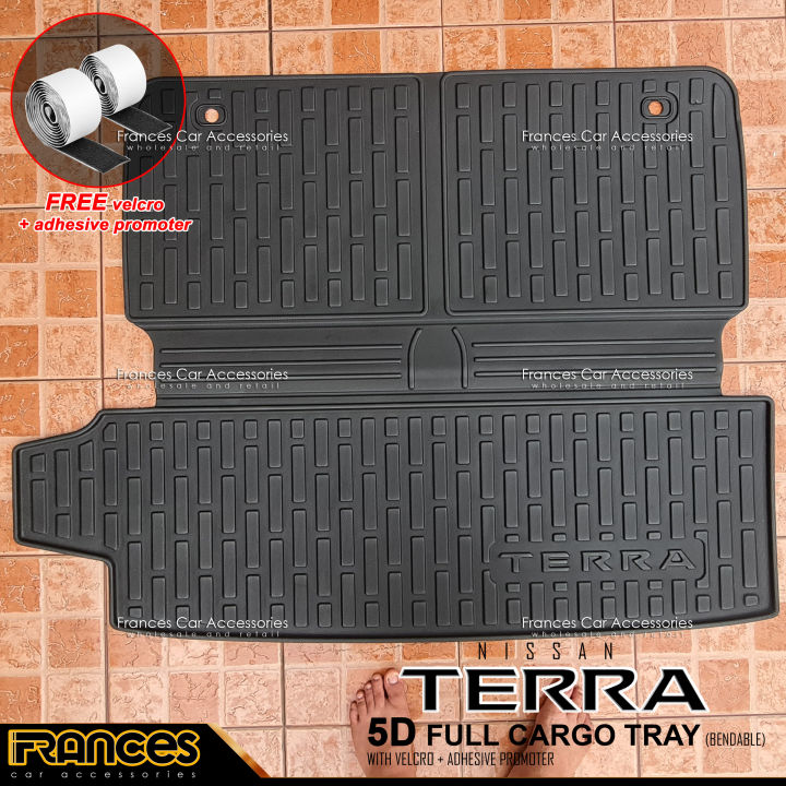 Nissan Terra 2018 Up to 2024 5D Cargo / Trunk Tray Only Thailand Made Full Bendable Deep Dish ...