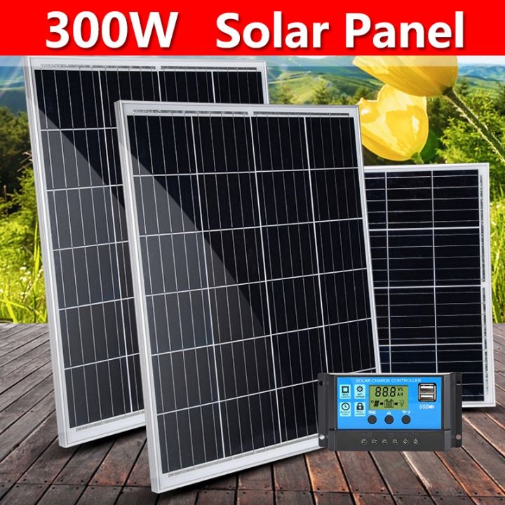 100 Watts Solar Panel 18Volt Pv Solar Module Cell Panel generator set ...