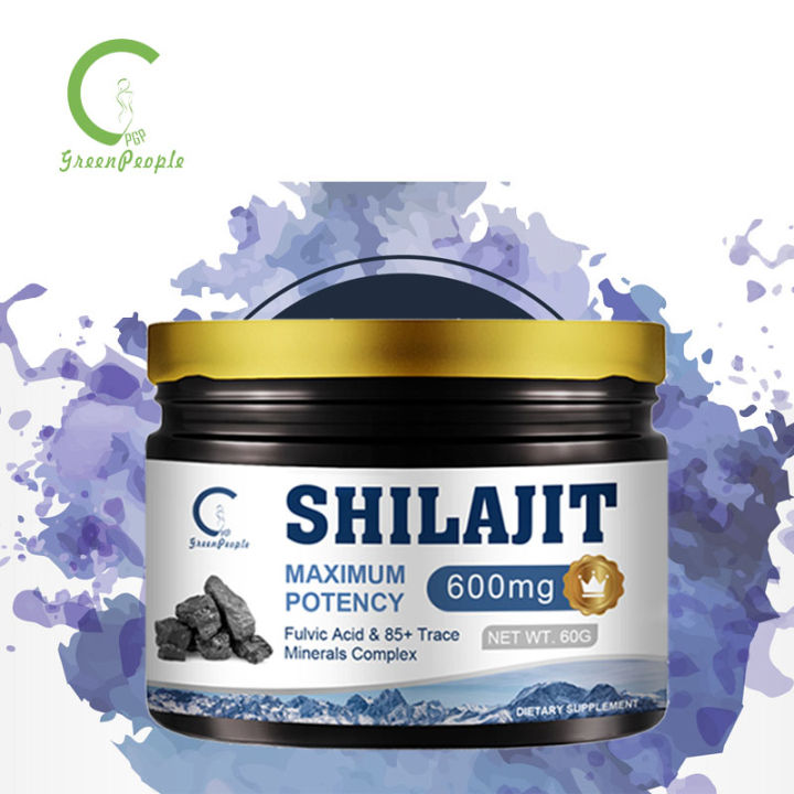 GPGP GreenPeople Shilajit Pure Himalayan Organic Shilajit Resin - 600mg Maximum Potency Natural ...