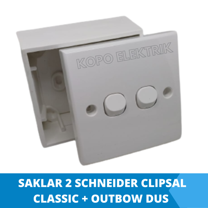Saklar / Stopkontak Schneider Clipsal Classic + Outbow Dus | Lazada ...