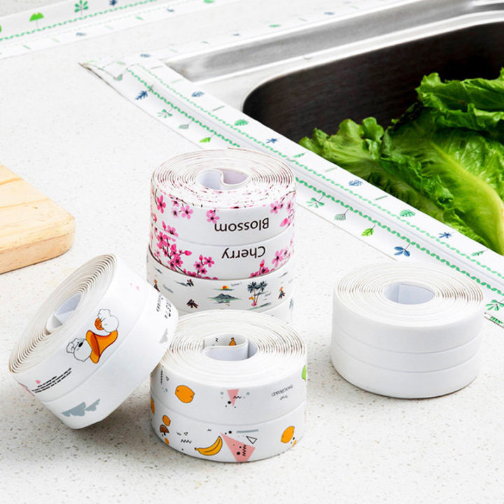 YESPERY Kitchen Waterproof PVC Sealing Strip Sink Corner Livingroom ...