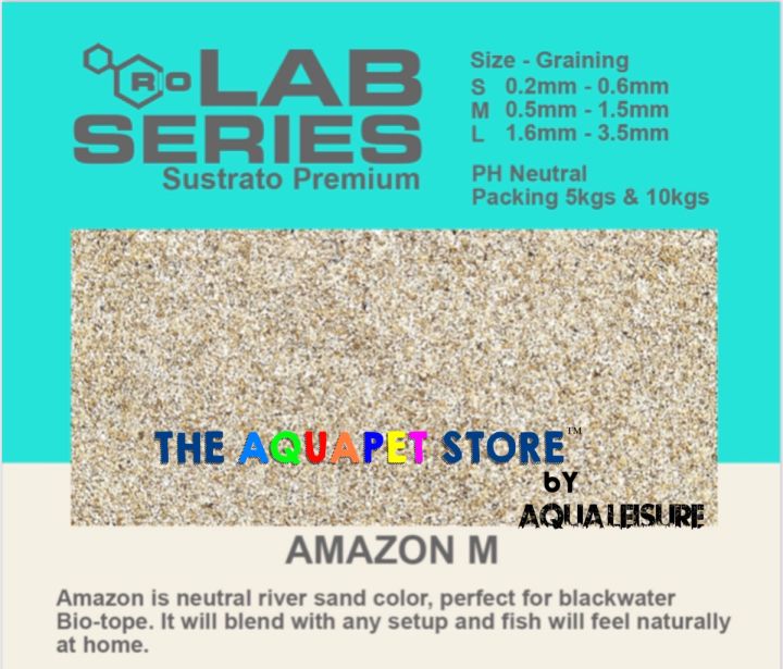 10KG RIO AMAZON NATURAL AQUARIUM SAND | Lazada