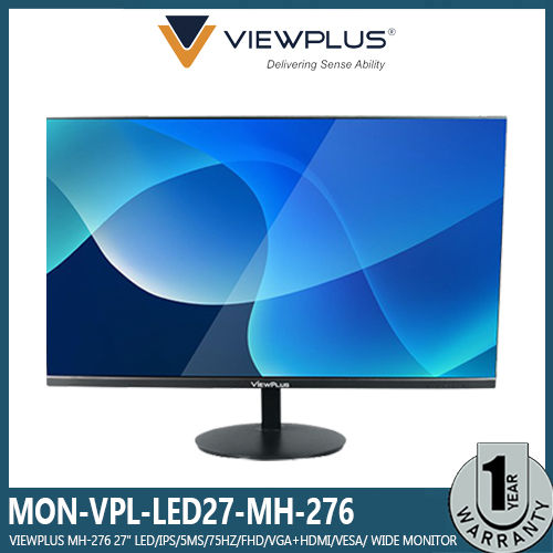 MON-VPL-LED27-MH-276 ViewPlus MH-276 27" LED | IPS | 5MS/75HZ | FHD | VGA+HDMI | VESA | Wode ...