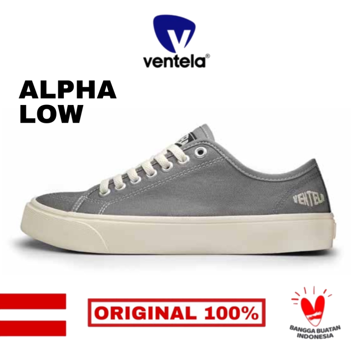 Ventel Alpha Low Grey [OFFICIAL] | Lazada Indonesia