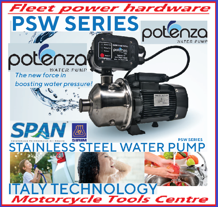 potenza psw8-40/150 11/2" 2hp 1.5kw water pump motor auto automatic ...