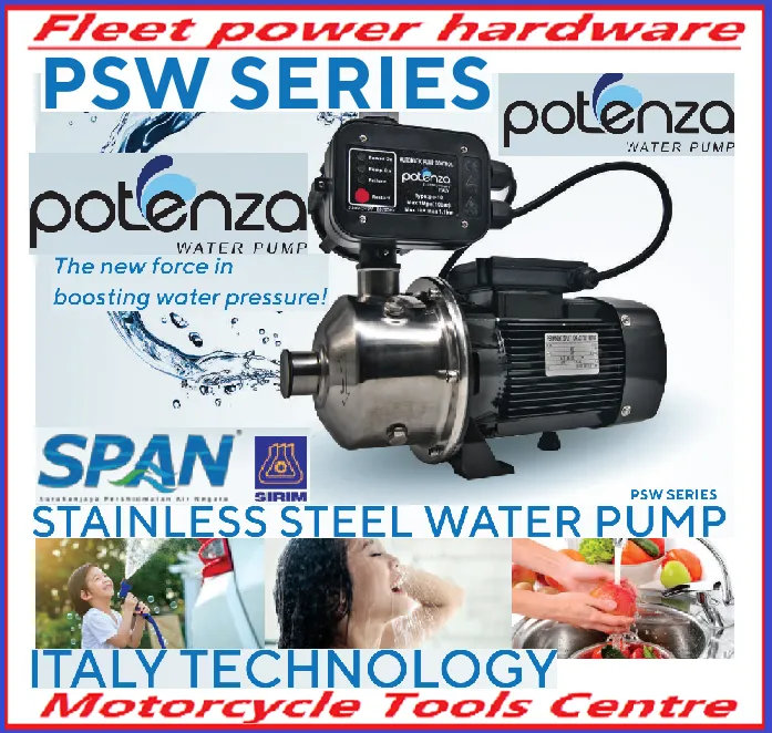 potenza psw8-50/220 11/2" inch water pump motor auto automatic home ...