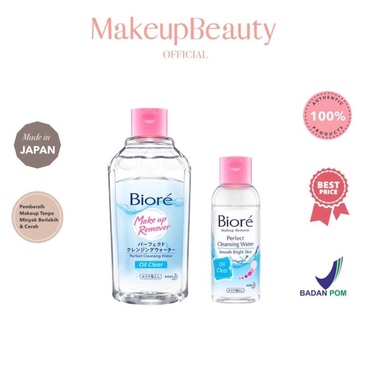 Biore Makeup Remover Perfect Cleansing Water Oil Clear Ingredients at Ashley Eaton blog