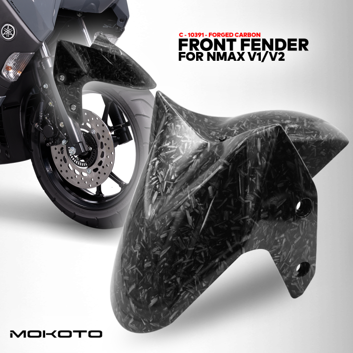 MOKOTO NMAX V1 NMAX V2 FRONT FENDER CARBON / FORGED FOR YAMAHA NMAX ...