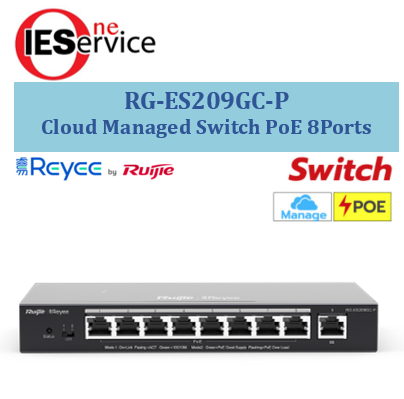 Reyee RG-ES209GC-P Cloud Managed Switch PoE 8Ports | Lazada.co.th