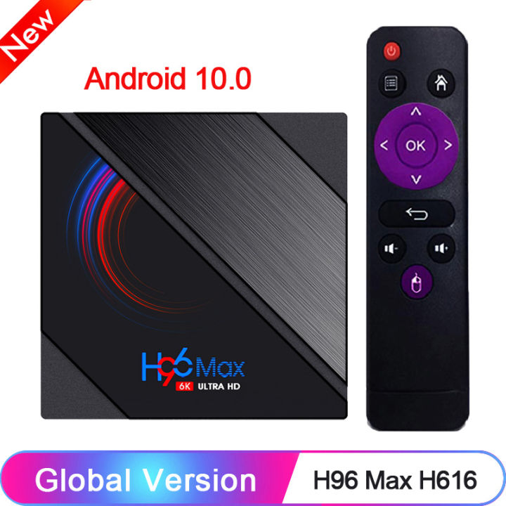 H96 Max TV Box Android 10.0 H616 Quad Core 4GB 32GB 64GB HD 6K 2.4/5G WIFI Media Player H96Max ...