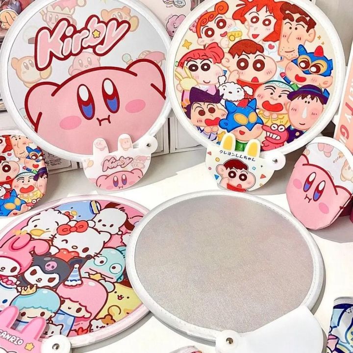 RTHRT Cartoon Reflective Panel Fan Round Collapsible Folding Fan ...