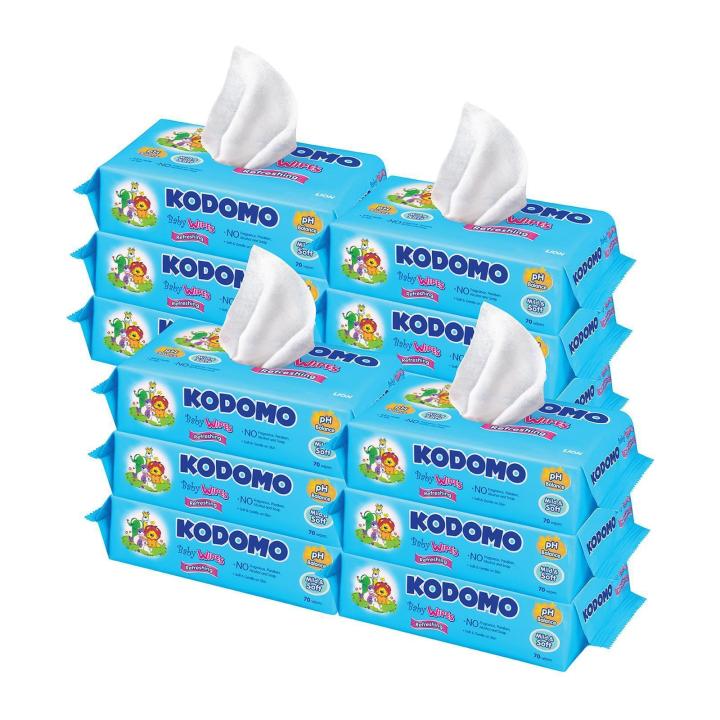 Kodomo Baby Wipes Refreshing 70's X 3 (Carton) | Lazada Singapore