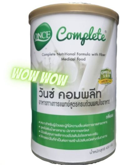 ONCE Complete วันซ์ คอมพลีท ขนาด 400 กรัม อาหารทางการแพทย์ สูตรครบถ้วน ...
