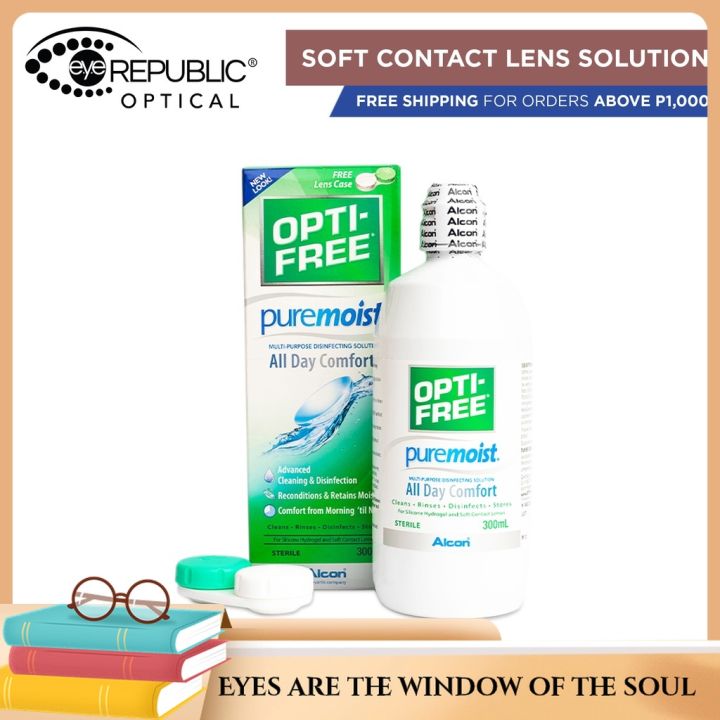 Opti-Free Puremoist 90/300ml Lens Solutions (for Soft Contact Lens ...