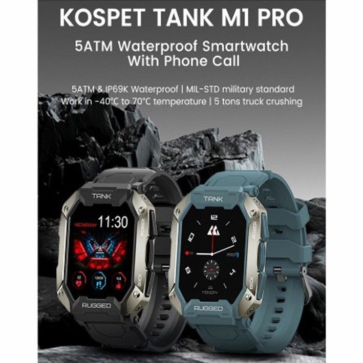 Smartwatch M1 KOSPET TANK M1 PRO Smart Watch Rugged Sport 5ATM | Lazada ...