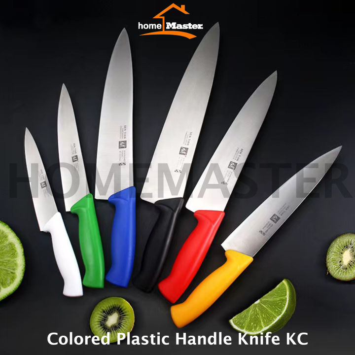 HomeMaster Pisau/Knife Handle Plastic/Plastik Warna/Color 8"/20 Cm KC8 ...