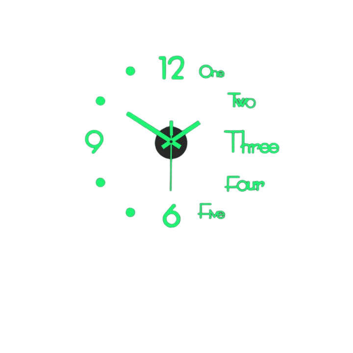 Joejoe DIY - Luminous Frameless Digital Wall Clock | Lazada PH