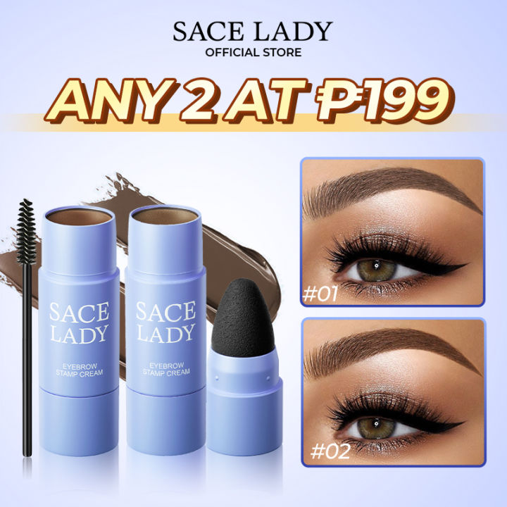 SACE LADY Waterproof Eyebrow Cream With Brush Long Lasting Easy To Use ...