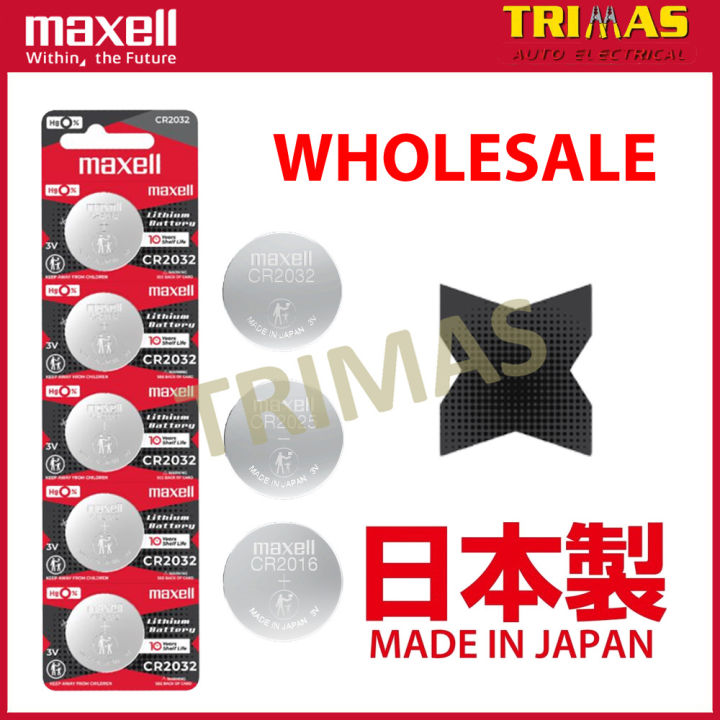 ORI Maxell CR2032 CR2025 CR2016 CR1620 CR1616 CR1220 CR1632 Lithium Battery 3V | Lazada
