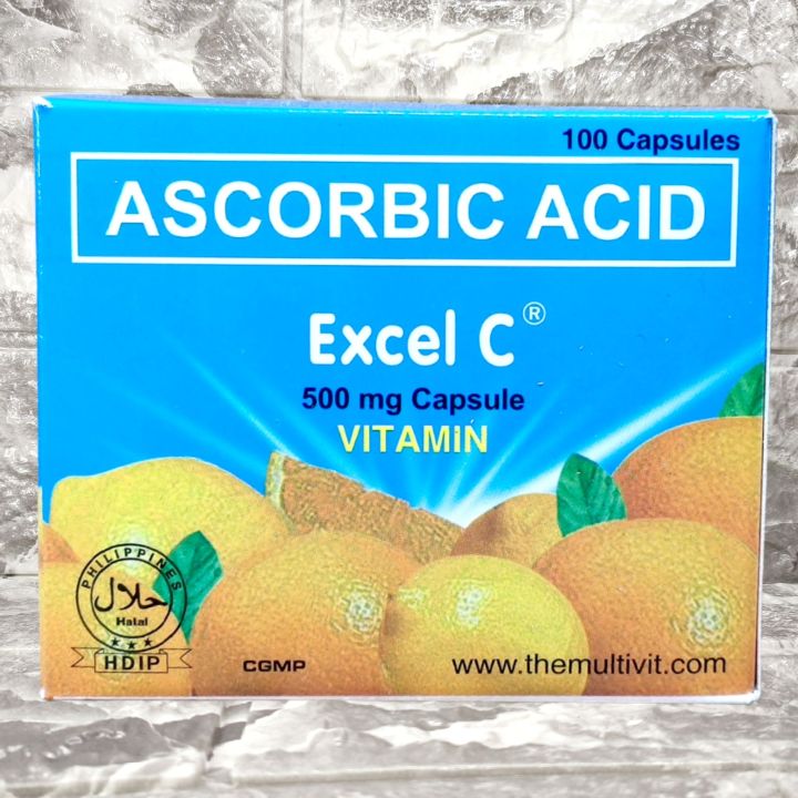EXCEL C (Ascorbic Acid) 100 Capsules | Lazada PH