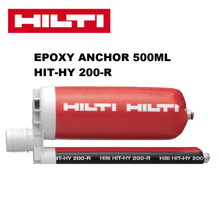 HILTI HIT-HY 200-R ADHESIVE ANCHOR 500ML | Lazada