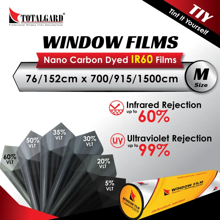 Totalgard Tinted Infusion Nano Ceramic IR60%/Window Tinting Film/Tinted ...