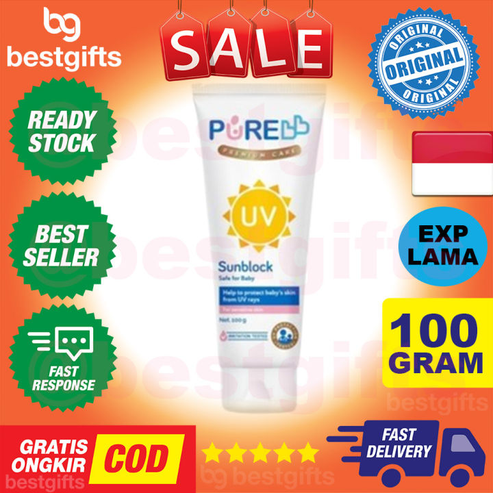 PUREBB PURE BABY PUREBABY SUNBLOCK SUN BLOCK CREAM SPF25 SPF 25 KRIM ...