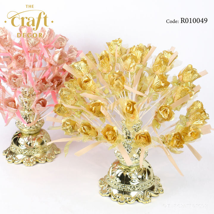 The Craft Decor 50pcs Glitter Rose Bunga Telur | Gift Kahwin | Bunga ...