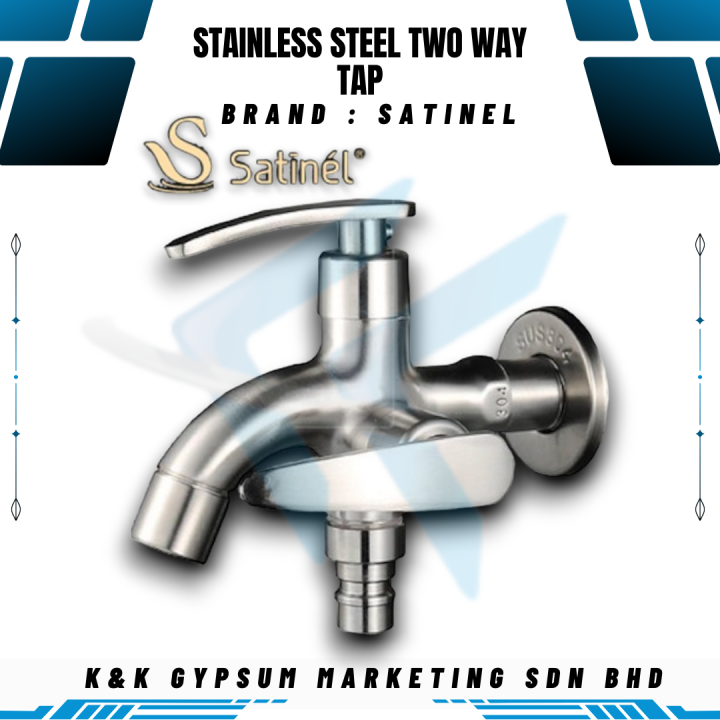 STAINLESS STEEL TWO WAY TAP SATINEL | Lazada