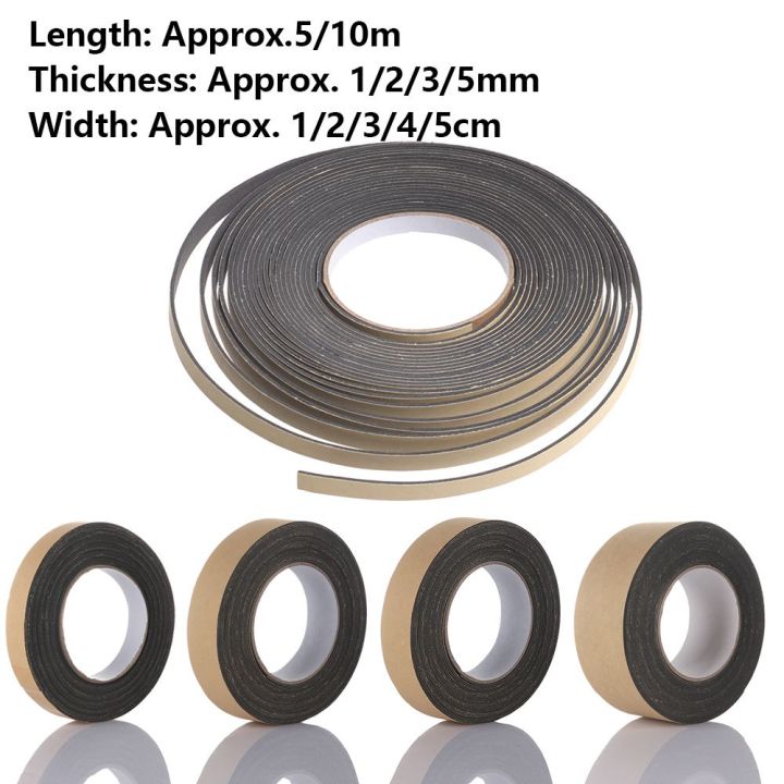 1PC Seal Strip Single Sided Adhesive Waterproof Weather Stripping Foam ...