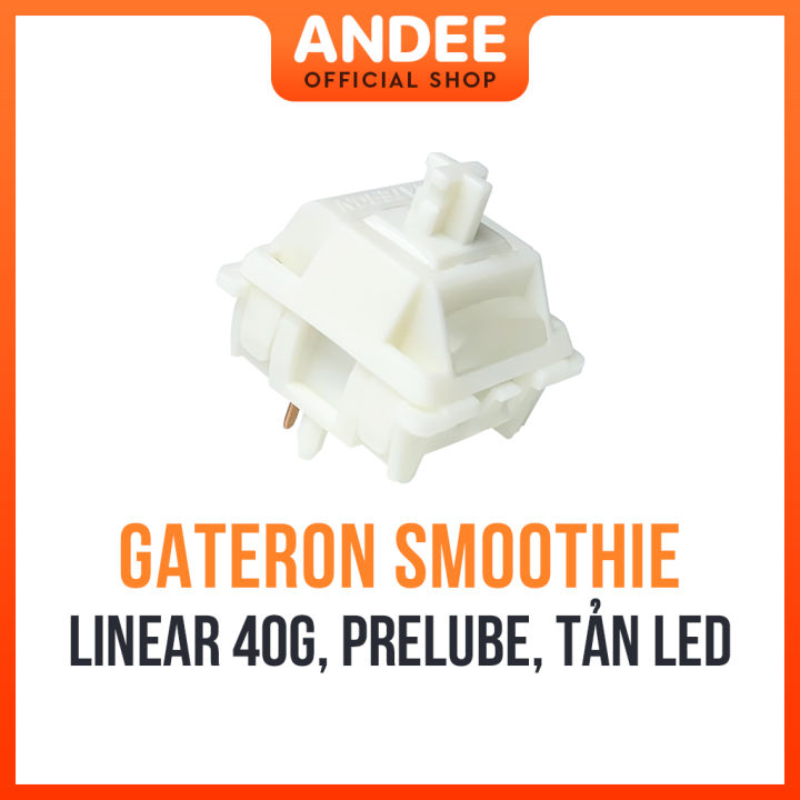 Switch Gateron Smoothie ( Milkshake ) 5 pin tản LED prelube bán lẻ công ...