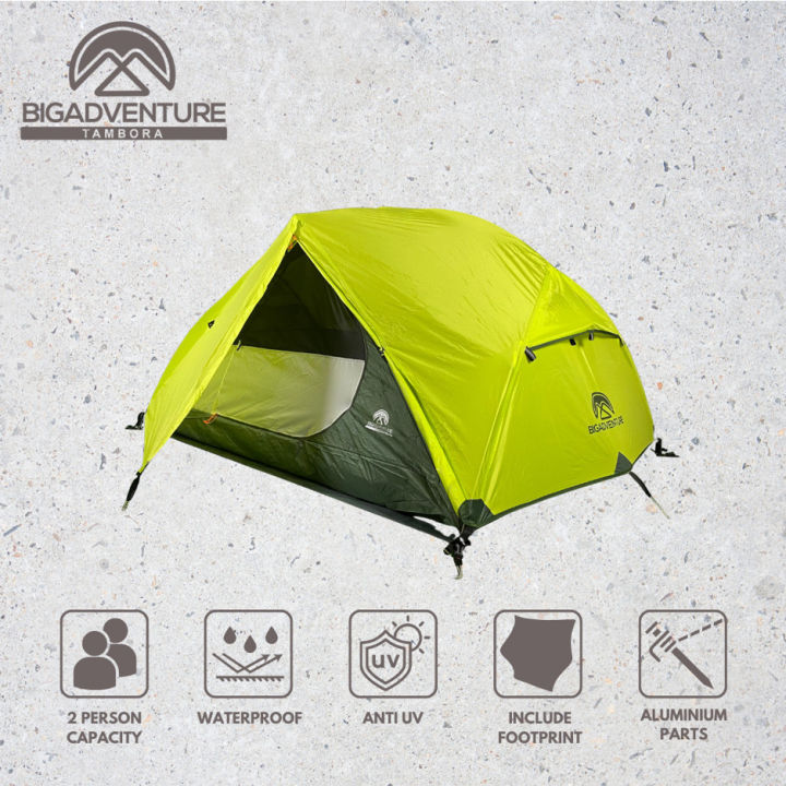 Tenda Big Adventure Tambora 2 REBORN Orang Camping Outdoor Hiking Dome ...