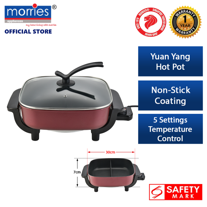Morries 2 In 1 Yuan Yang Hot Pot MS8688BHP ( Steamboat , dual hotpot ...