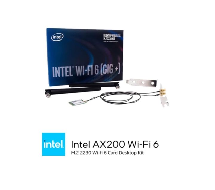 INTEL Wi-Fi 6 AX200 (Gig+) [ DESKTOP KIT M.2 Wi-Fi CARD ] | Lazada
