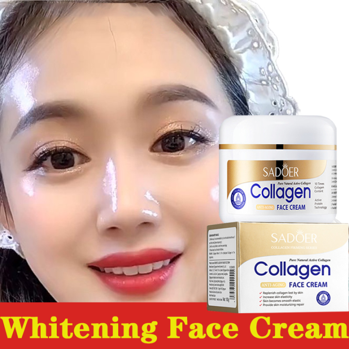 Collagen Face Cream 100g Natural Brightening Cream Anti Aging Anti ...