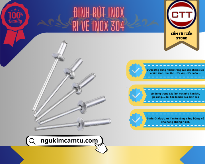 đinh rút inox - Ri vê inox 304 | Lazada.vn