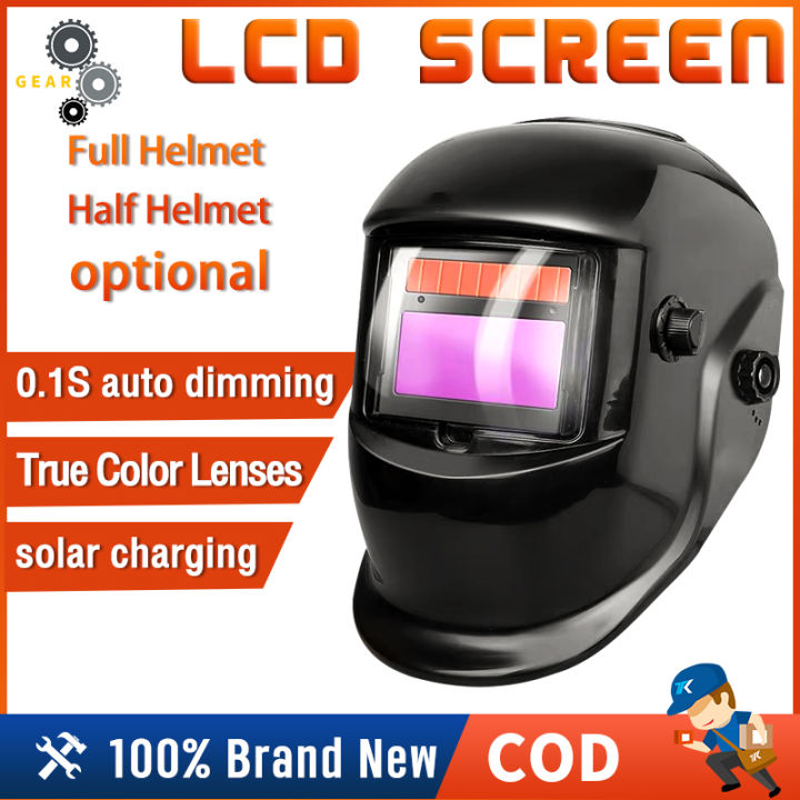 Welding mask (helmet) Solar auto-dimming Adjustable protective mask shield True color LCD lens ...